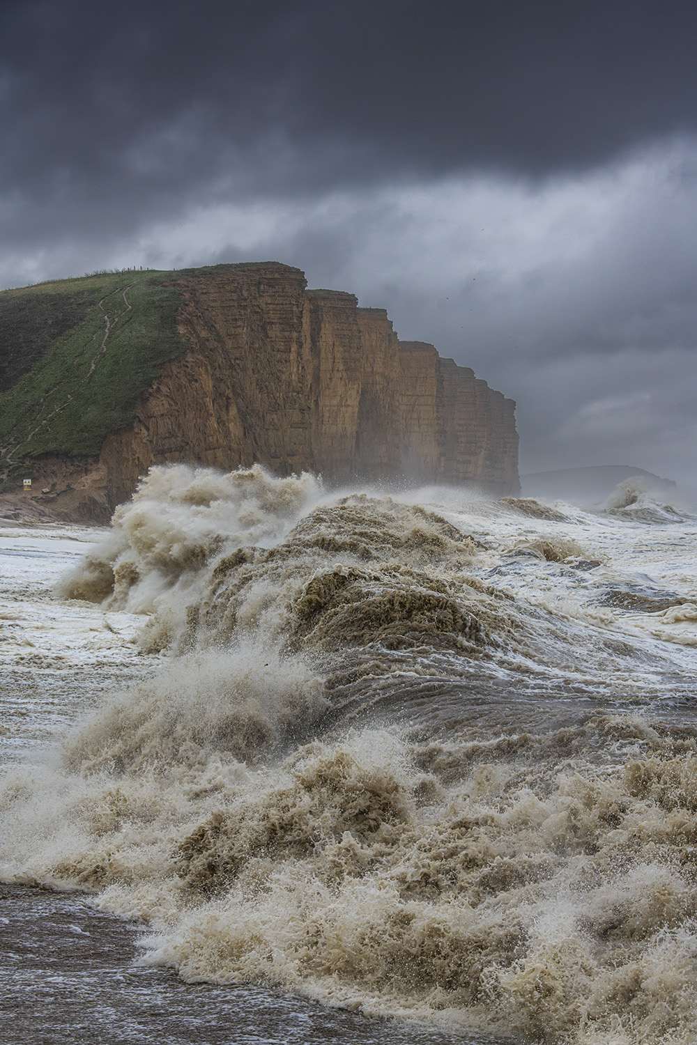 Storm Ciaran at West Bay - James Loveridge Photography